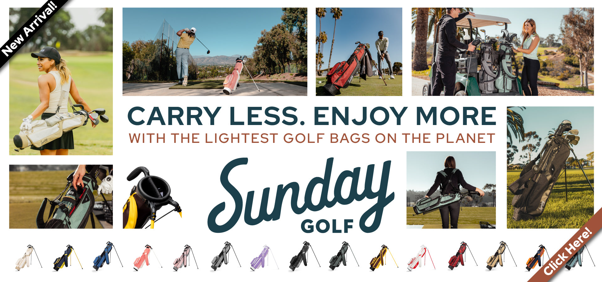 Sunday Golf Bags | Lightweight & Minimal Carry– Vin Golf - MY