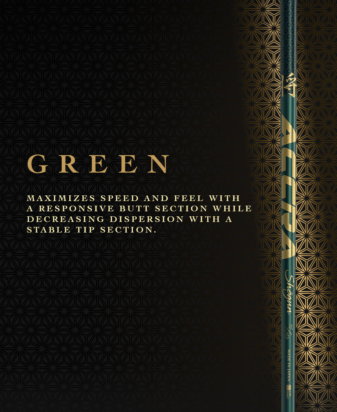 Accra - Driver Shaft - SHOGUN Green– Vin Golf - MY